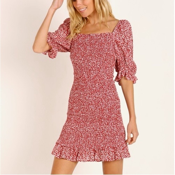 Auguste The Label | Dresses | Auguste The Label Marlowe Shirred Mini ...